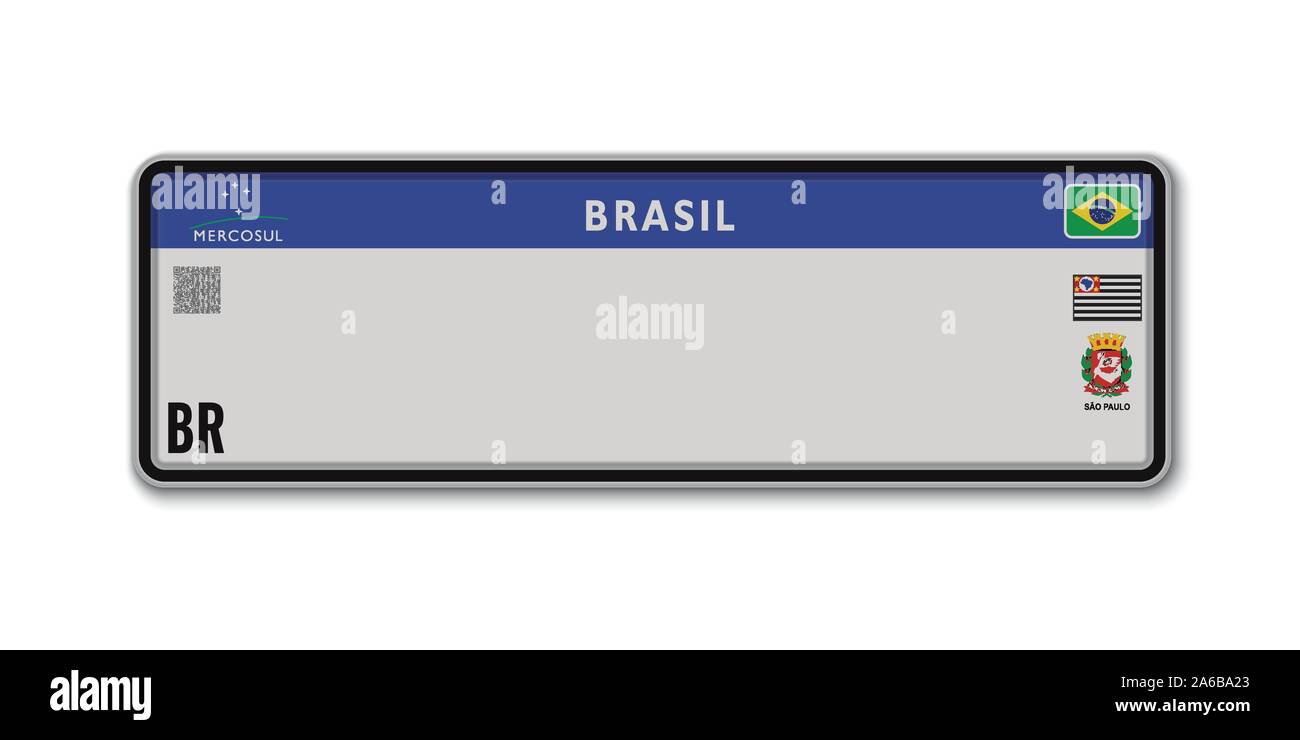Brazilian license plate Stock Vector Images - Alamy