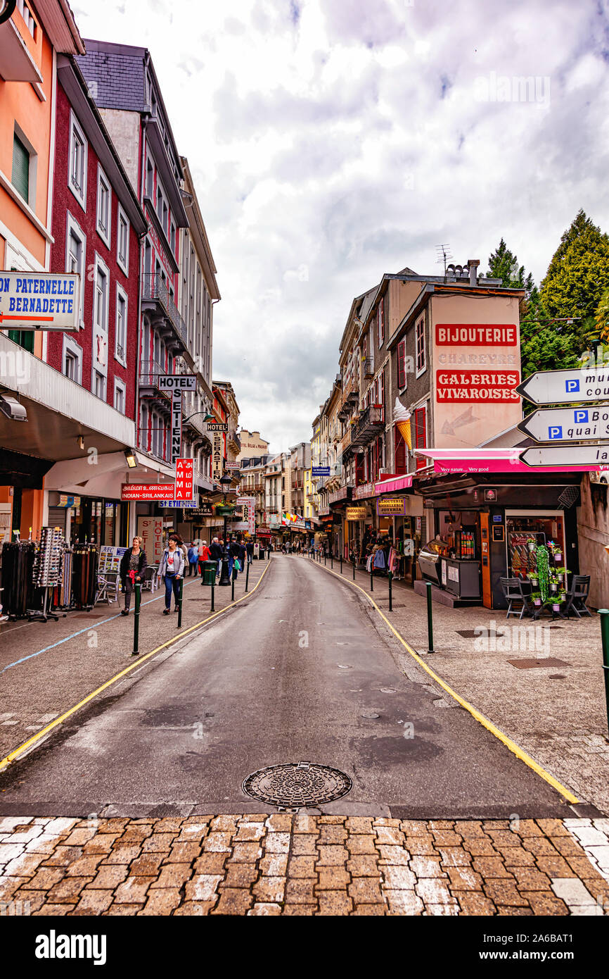 Market town lourdes occitanie france hi-res stock photography and ...