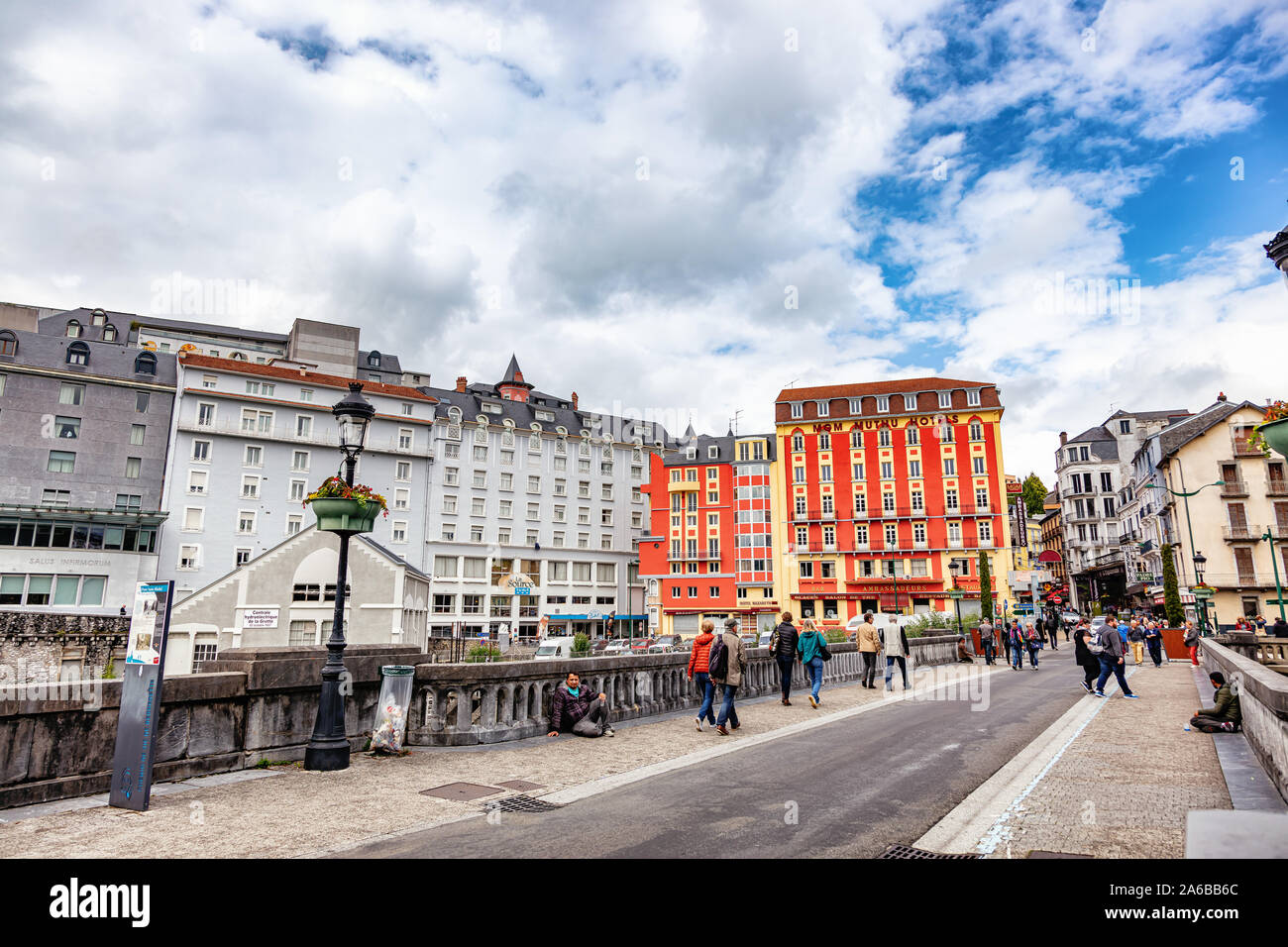LOURDES - 15 JUIN 2019: Street of Lourdes, France Stock Photo - Alamy
