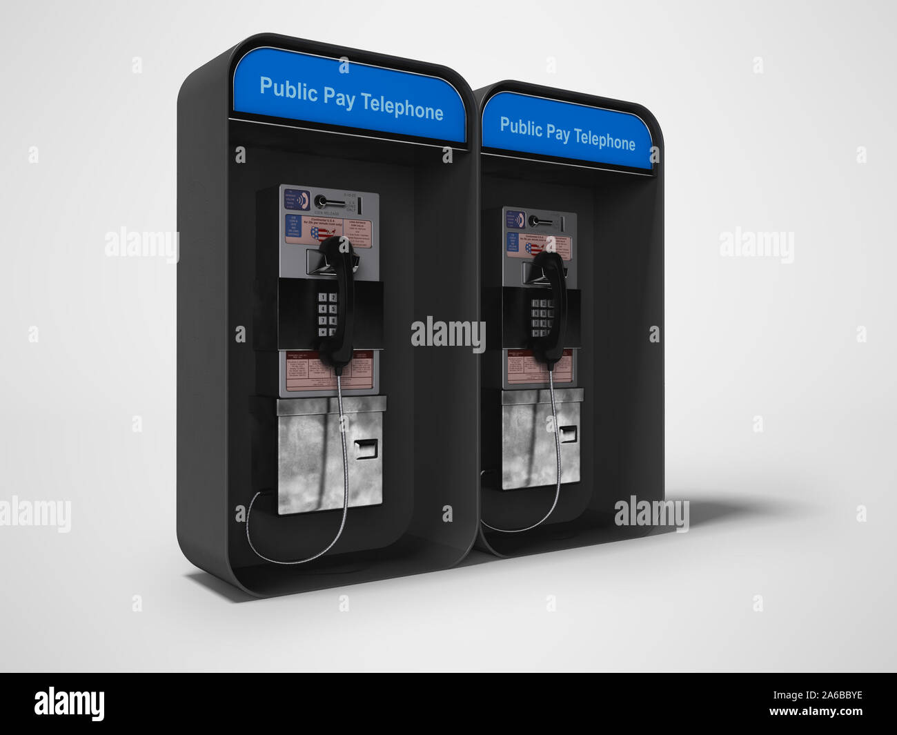 3d phone booth hi-res stock photography and images - Alamy