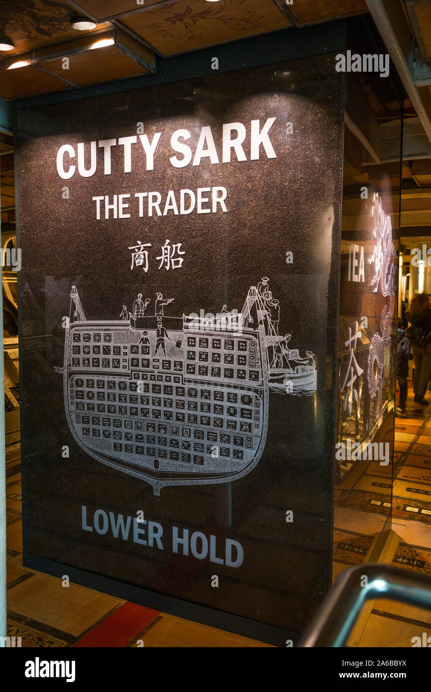 Cross section display model for tourists and visitors, showing tea ...