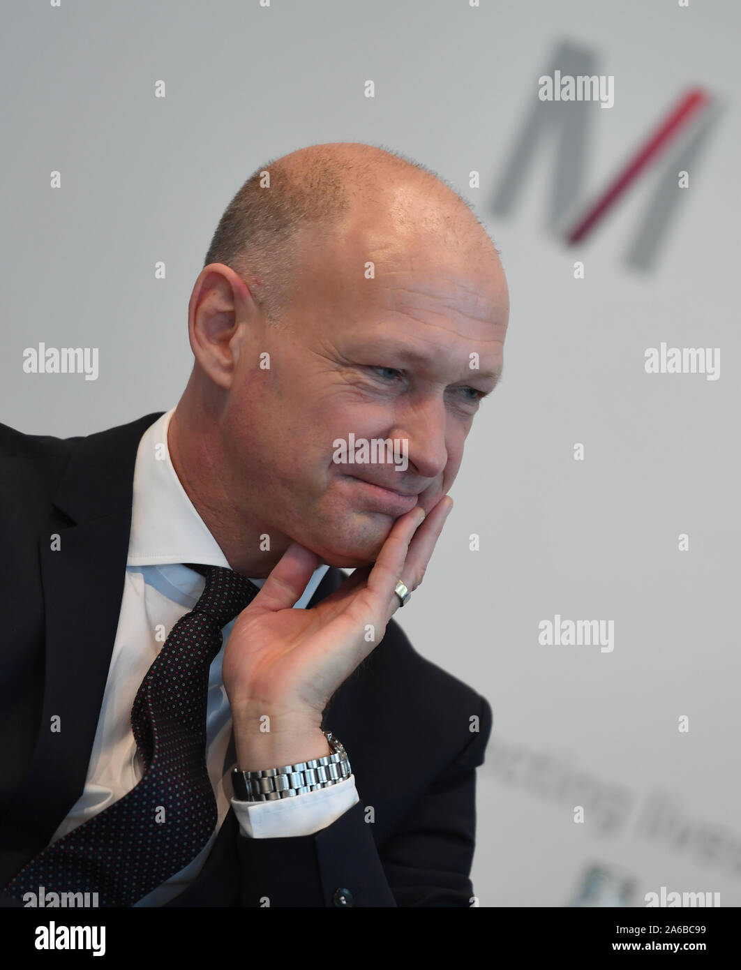 Munich, Germany. 25th Oct, 2019. The new Munich Airport CEO Jost ...