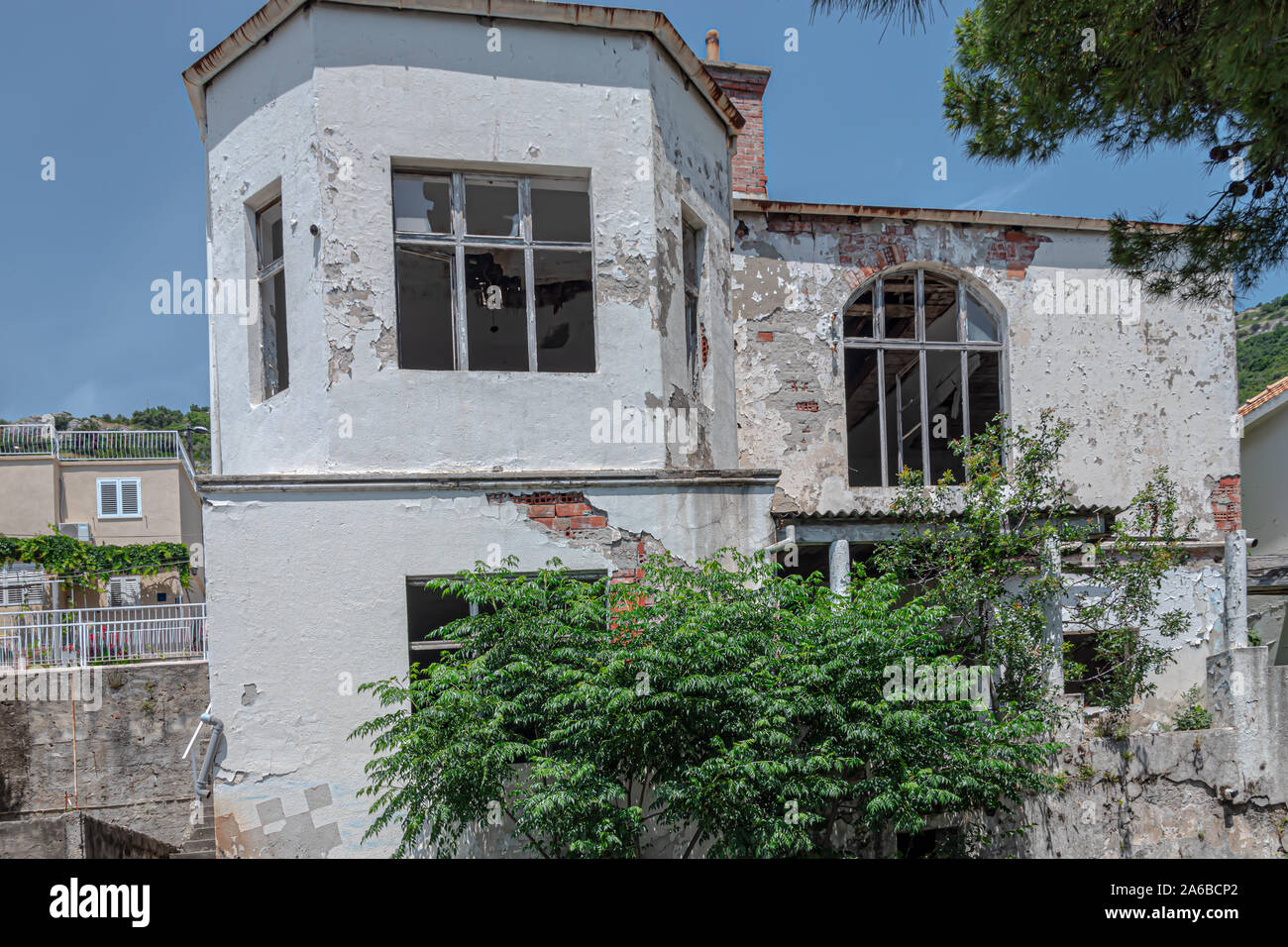 The Ruined House Stock Photo - Alamy