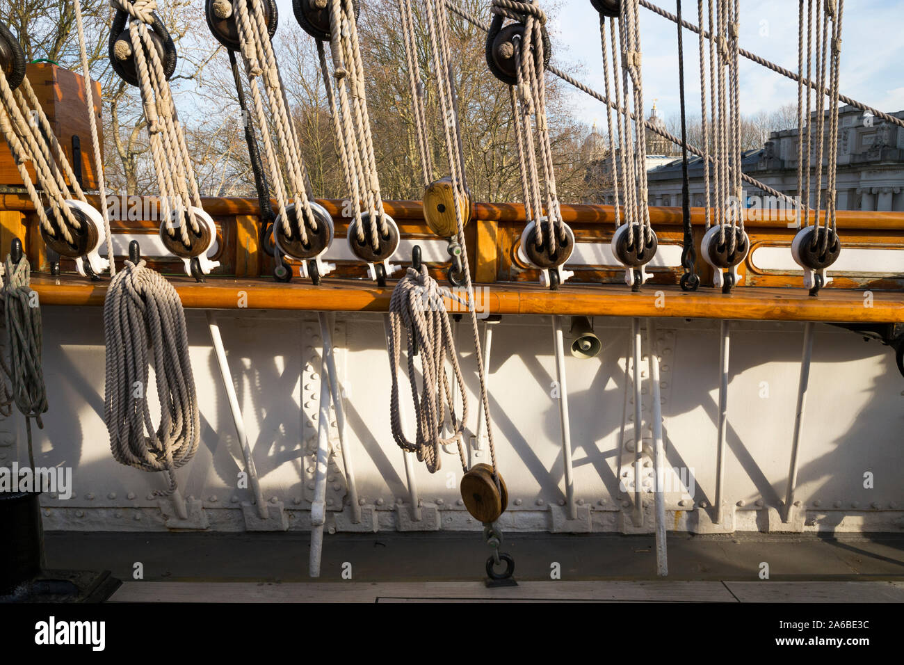 Rope / ropes / block / blocks / pulley blocks associated with rigging ...