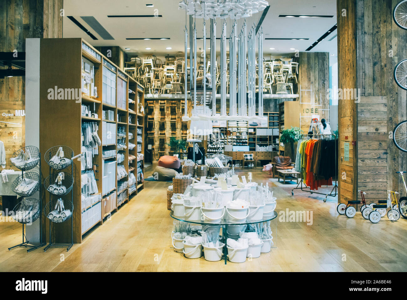 Muji retail flagship store in Shenzhen Muji Hotel Stock Photo - Alamy