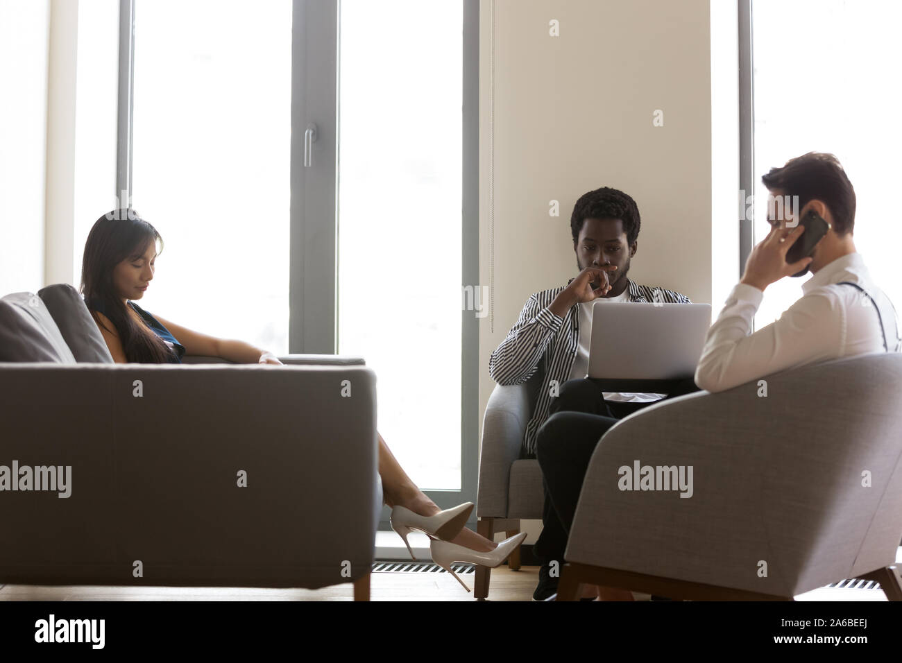 People Using Electronic Devices In Work High Resolution Stock ...