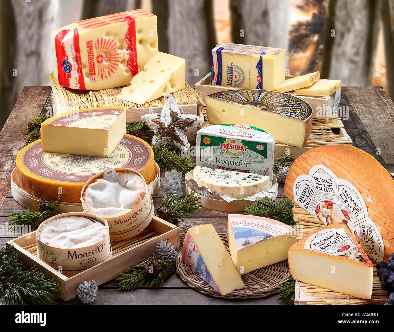 Hard and soft cheeses hi-res stock photography and images - Alamy