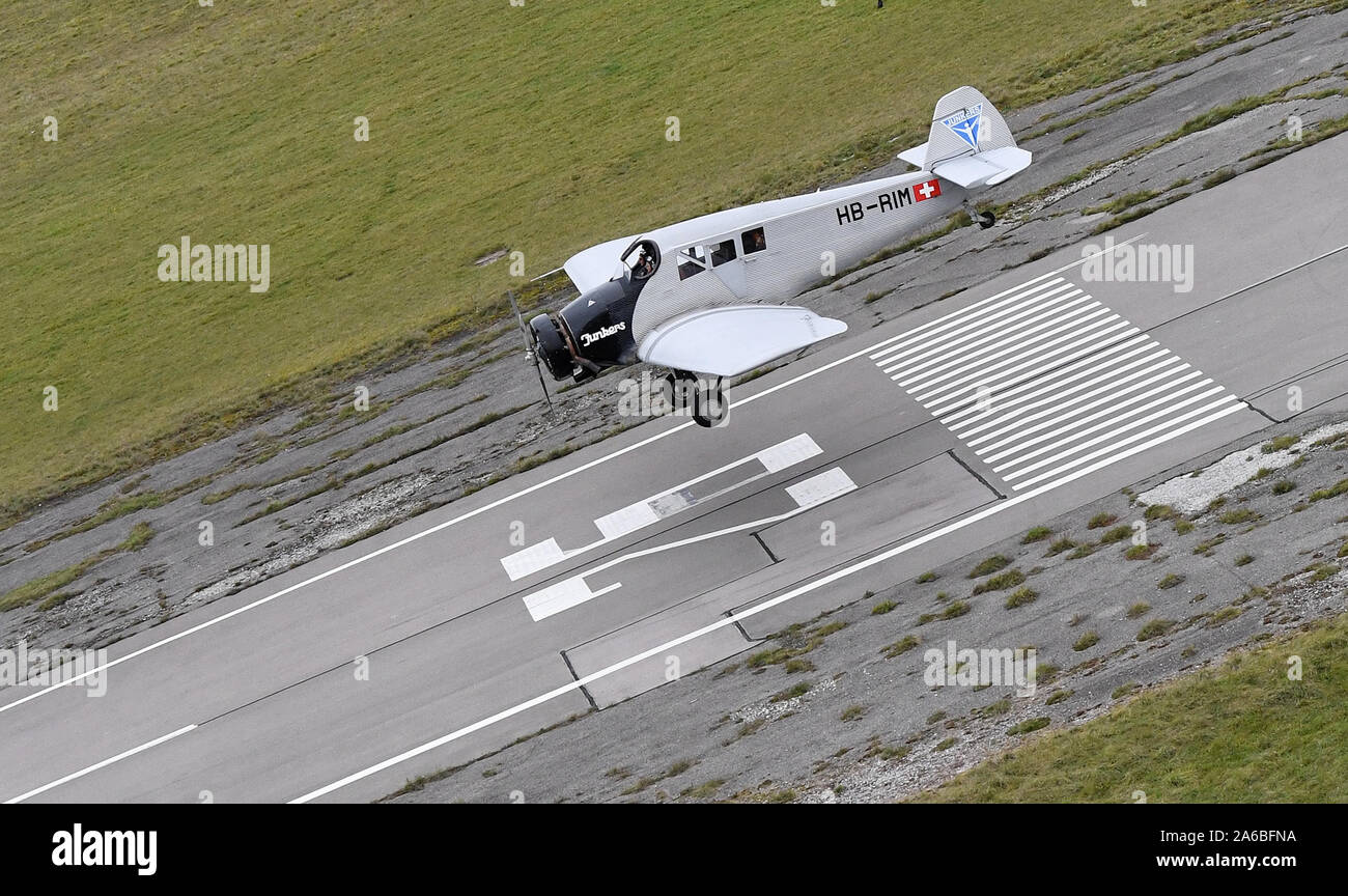 Bavaria, Germany. 25th Oct, 2019. A replica of the first all-metal ...