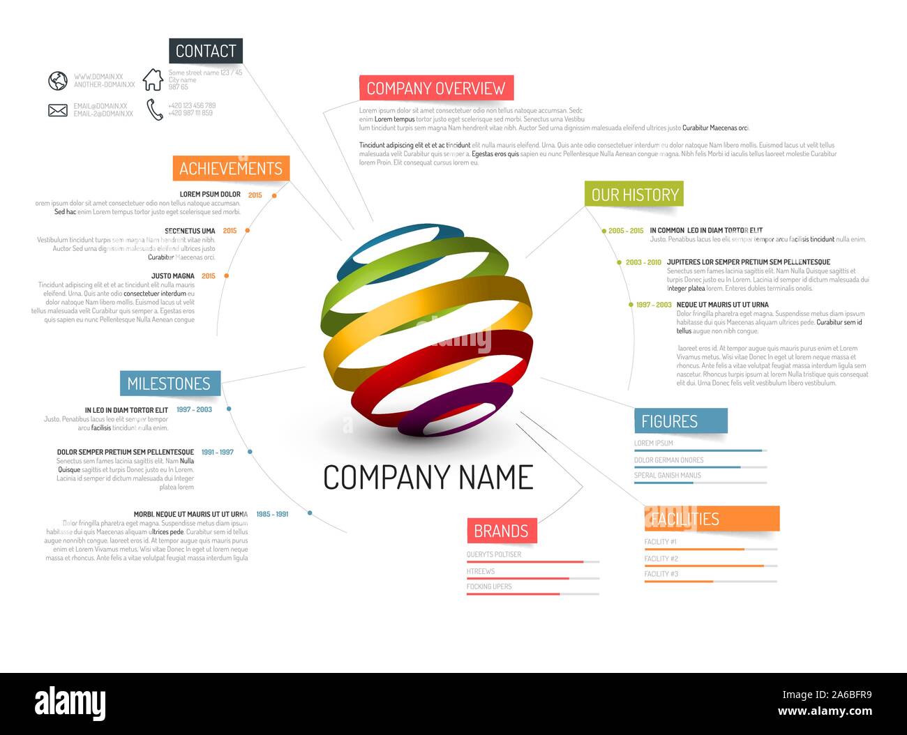Vector Company overview design template Stock Vector Image & Art - Alamy