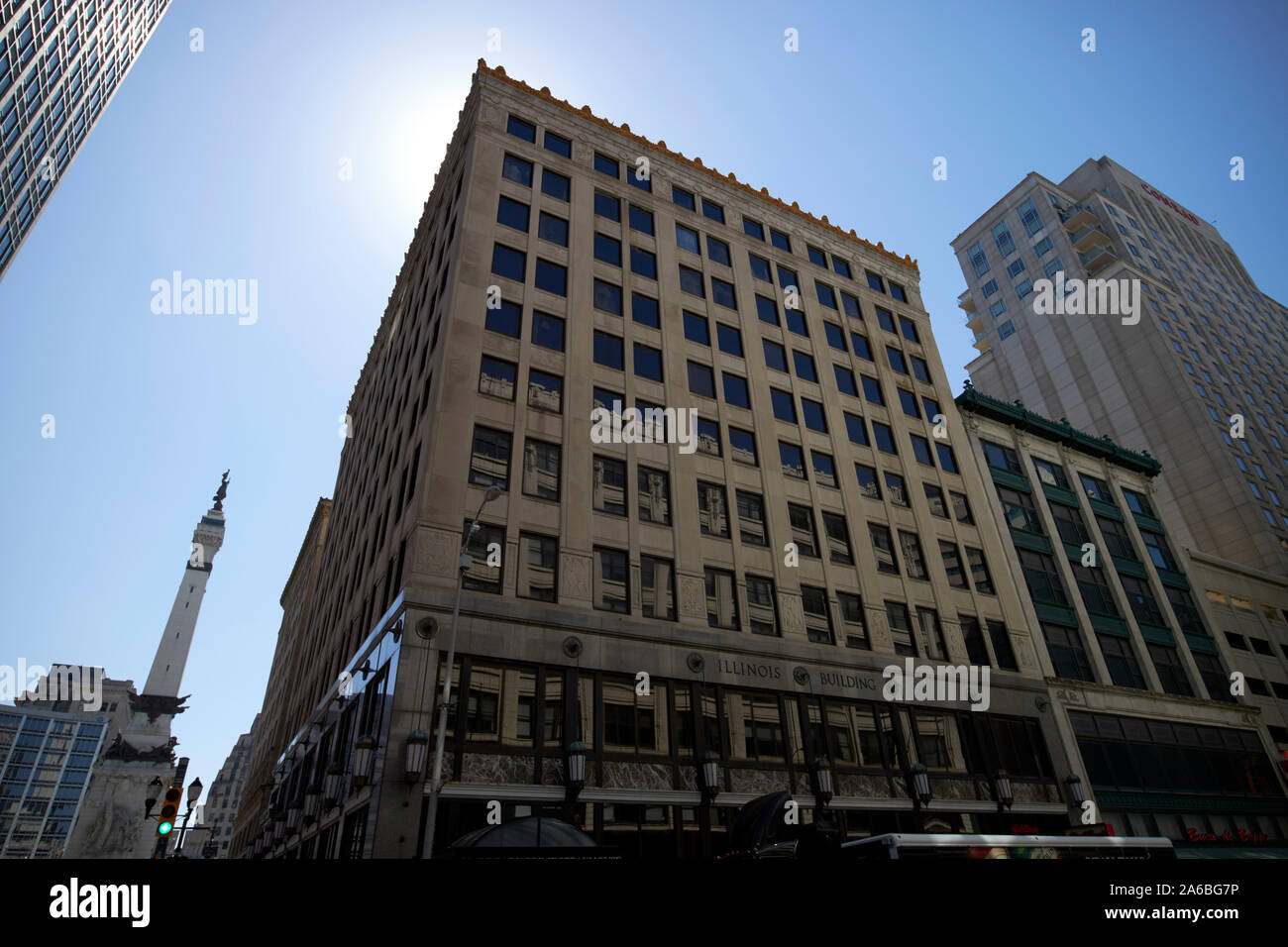 illinois building downtown indianapolis indiana USA Stock Photo - Alamy