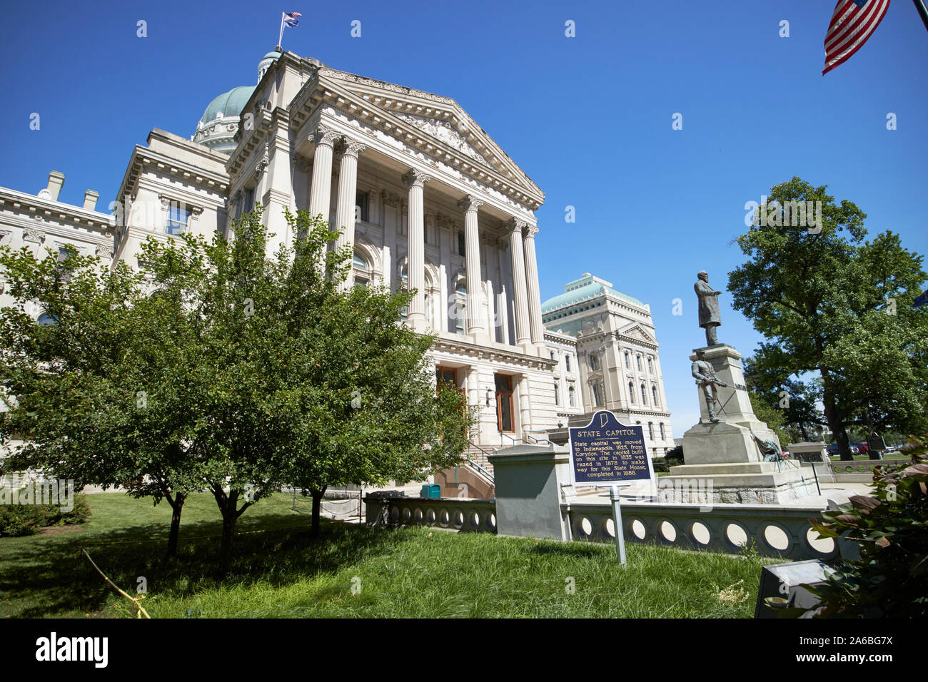 Indiana State Capitol Building In High Resolution Stock Photography and ...