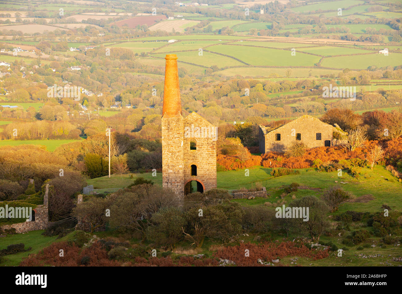Prince Of Wales Engine House at Minions Cornwall Stock Photo - Alamy