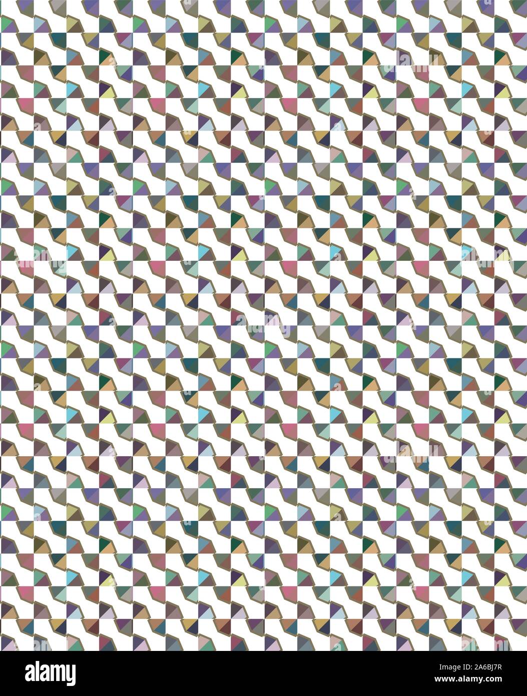 Seamless Vector Pattern Background Texture In Geometric Ornamental Style Stock Vector Image