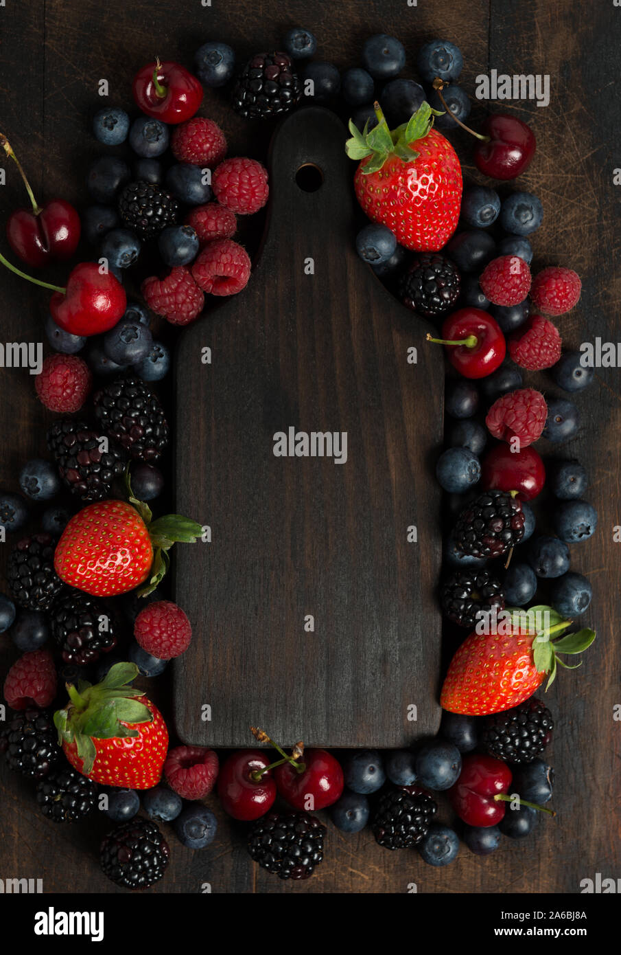 Fresh fruit borders, backgrounds Stock Photo - Alamy