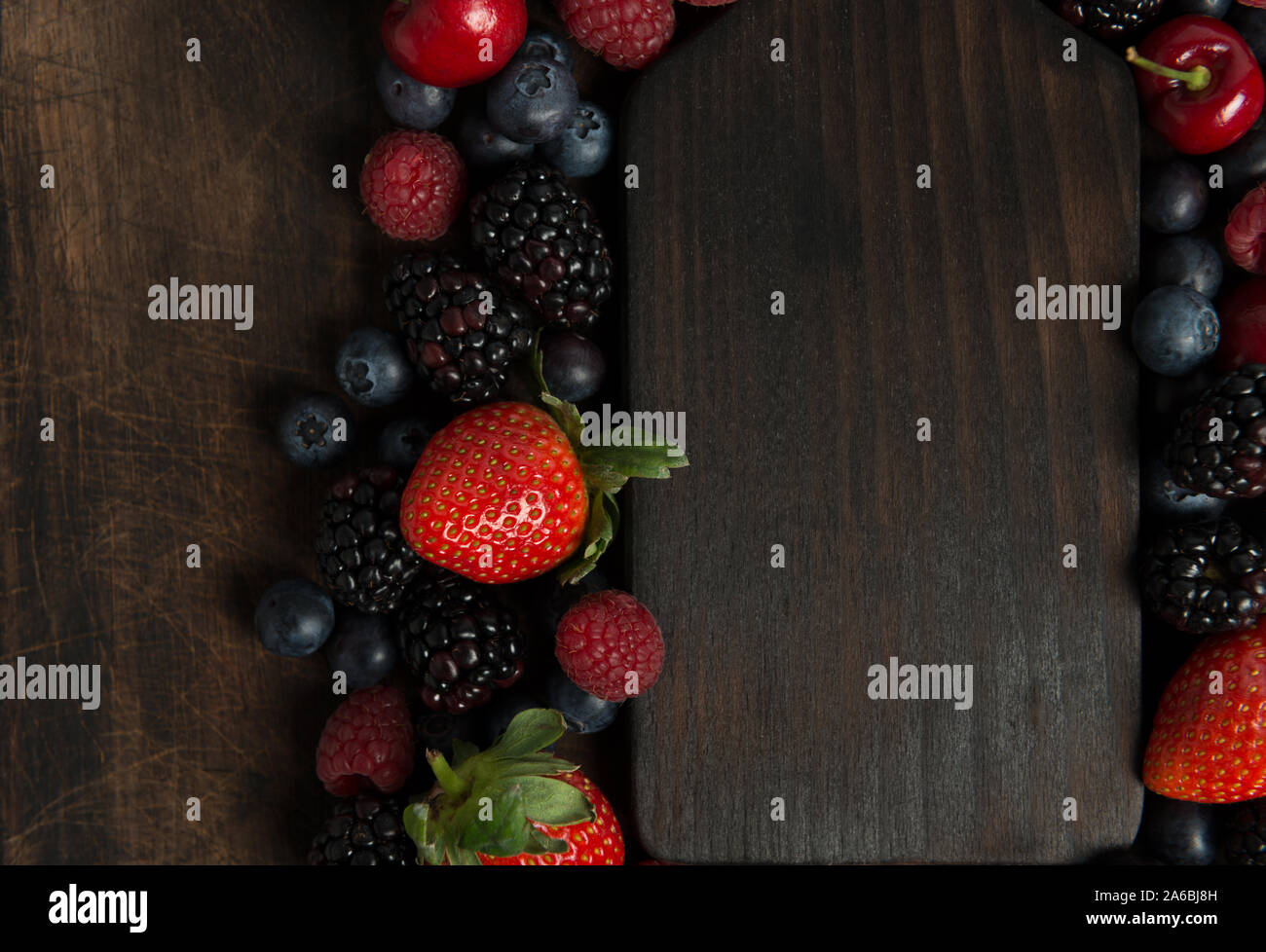 Fresh fruit borders, backgrounds Stock Photo - Alamy