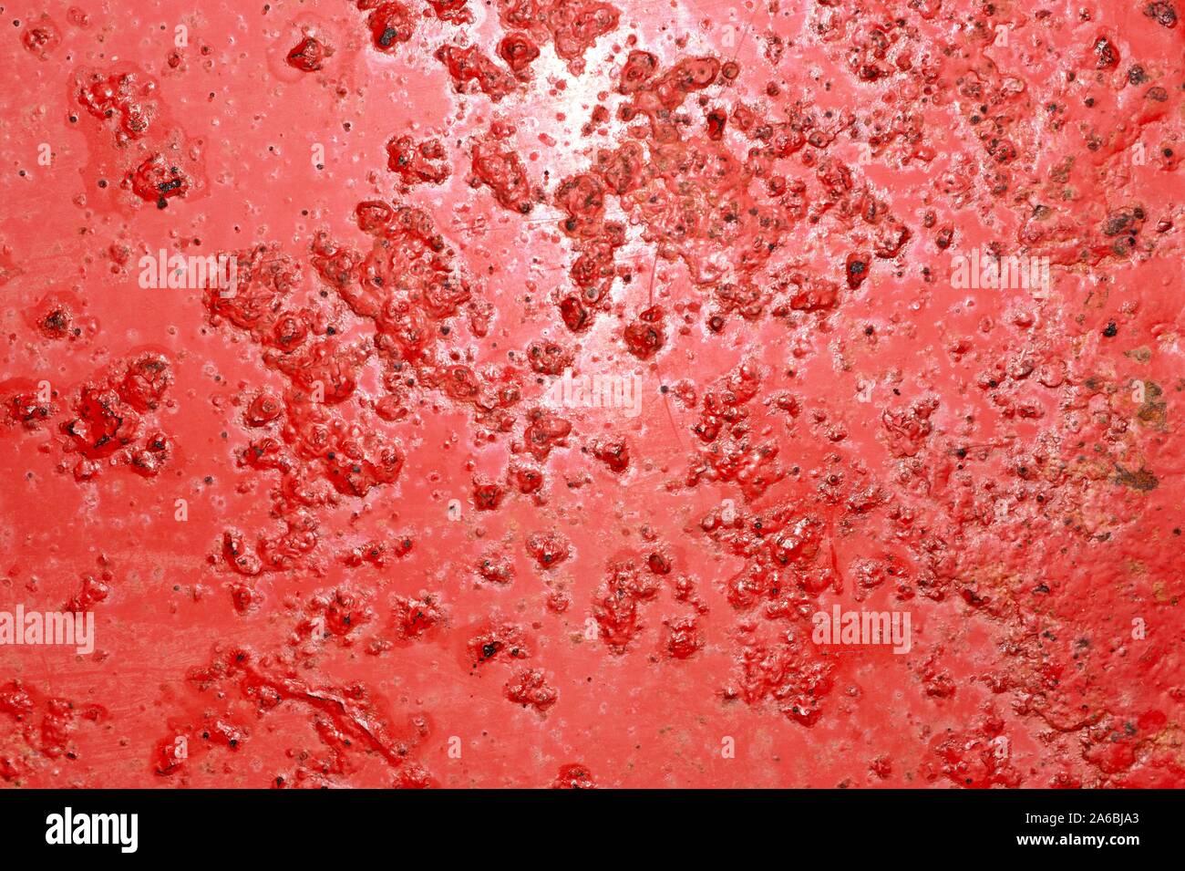 rugged and weathered red metal texture background Stock Photo - Alamy