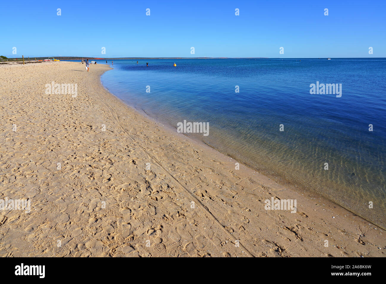 MONKEY MIA, AUSTRALIA -8 JUL 2019- View of the RAC Monkey Mia Dolphin ...