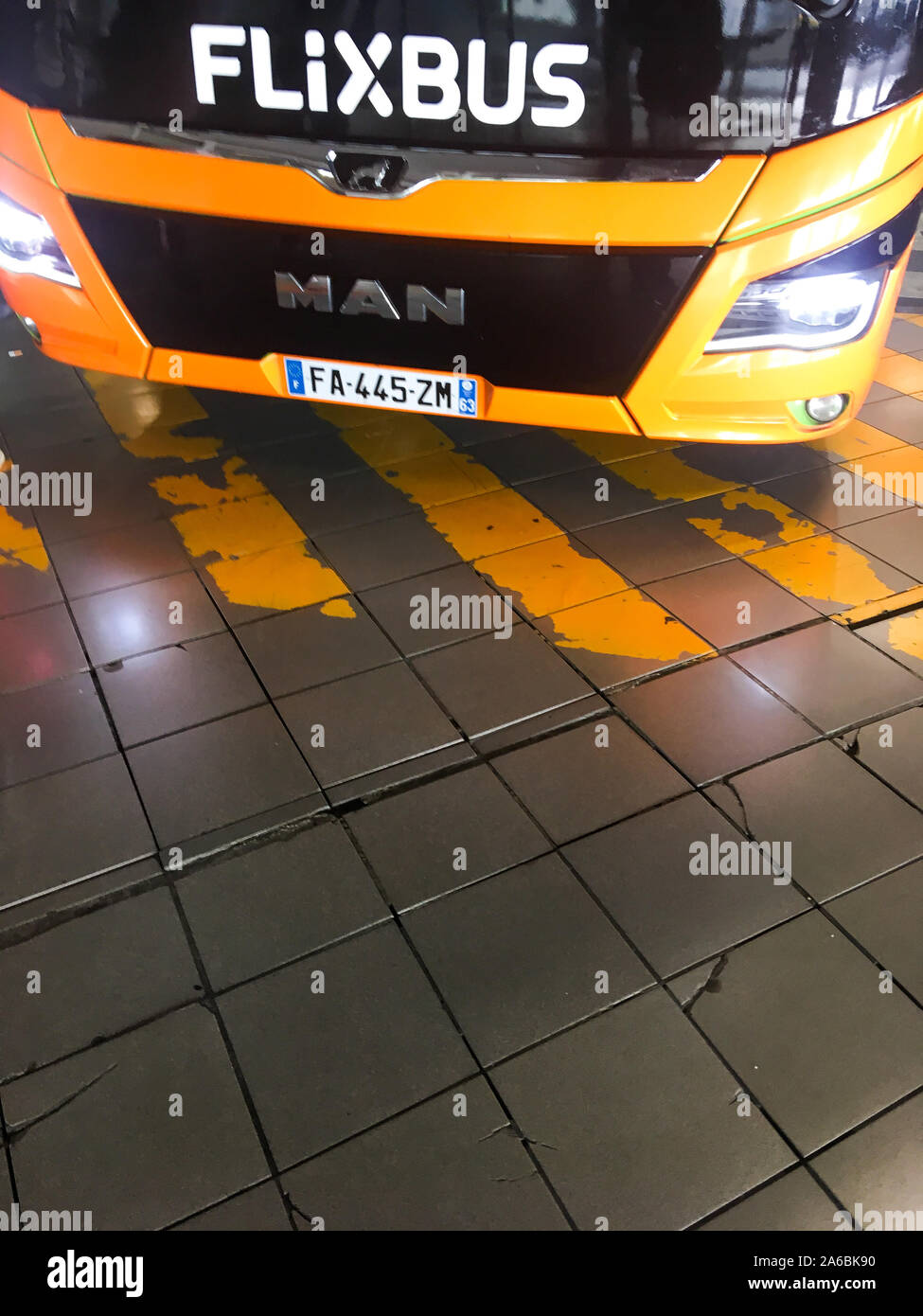 Flixbus at Perrache Bus Terminal Station, Lyon, France Stock Photo - Alamy