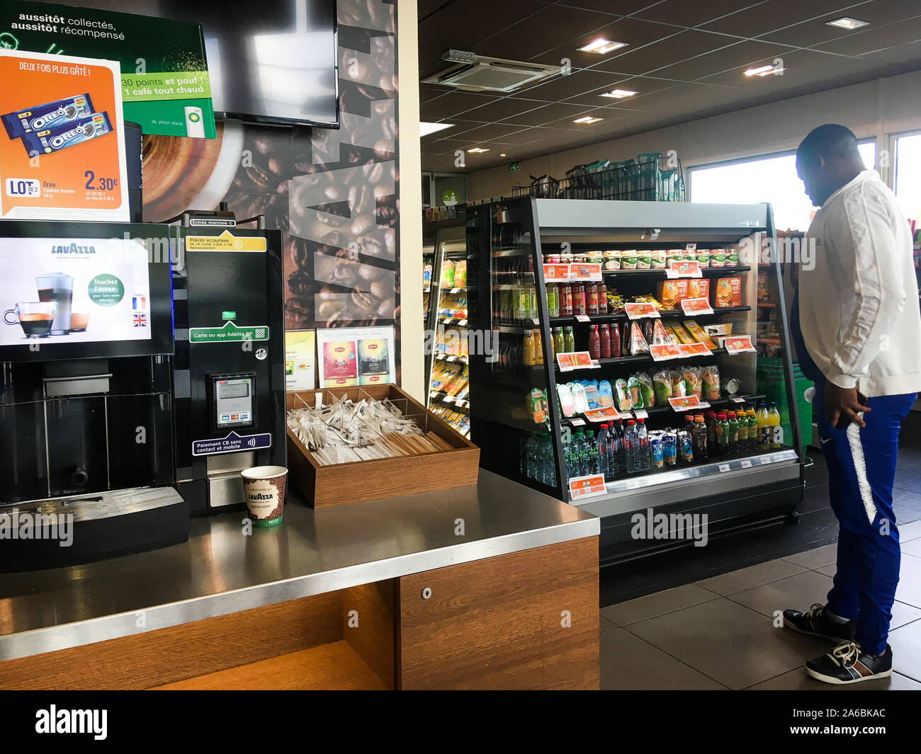 French motorway service station hi-res stock photography and images - Alamy
