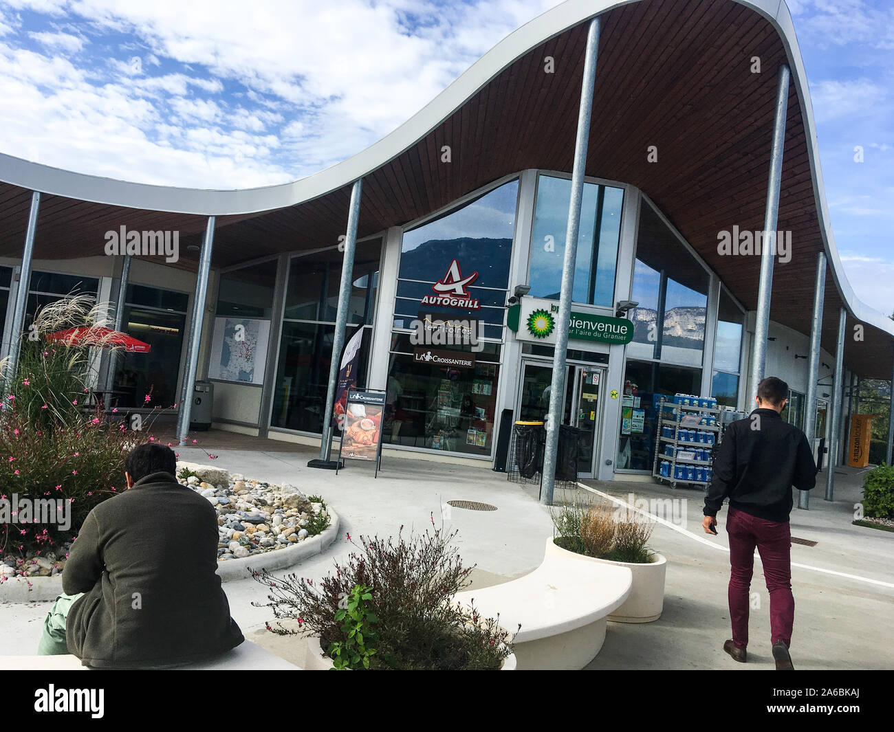 Service station, France Stock Photo - Alamy