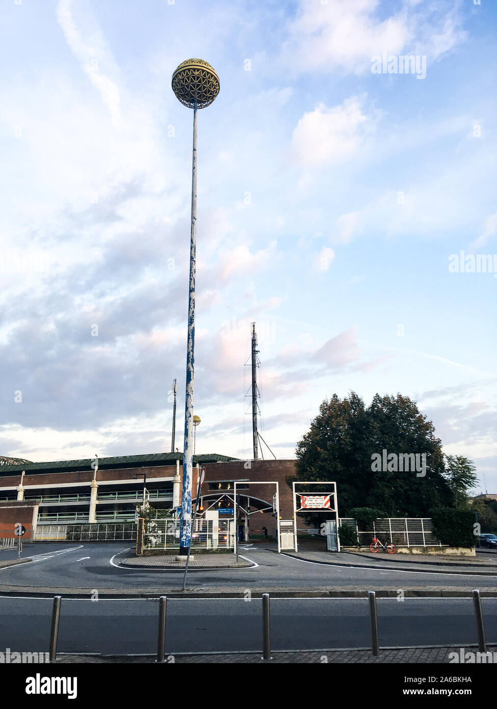 Bus terminal, Milan, Italy Stock Photo - Alamy