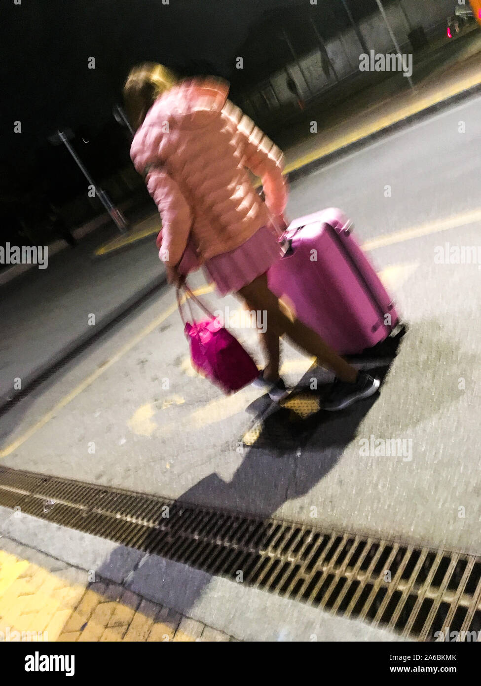 Bus terminal, Milan, Italy Stock Photo - Alamy