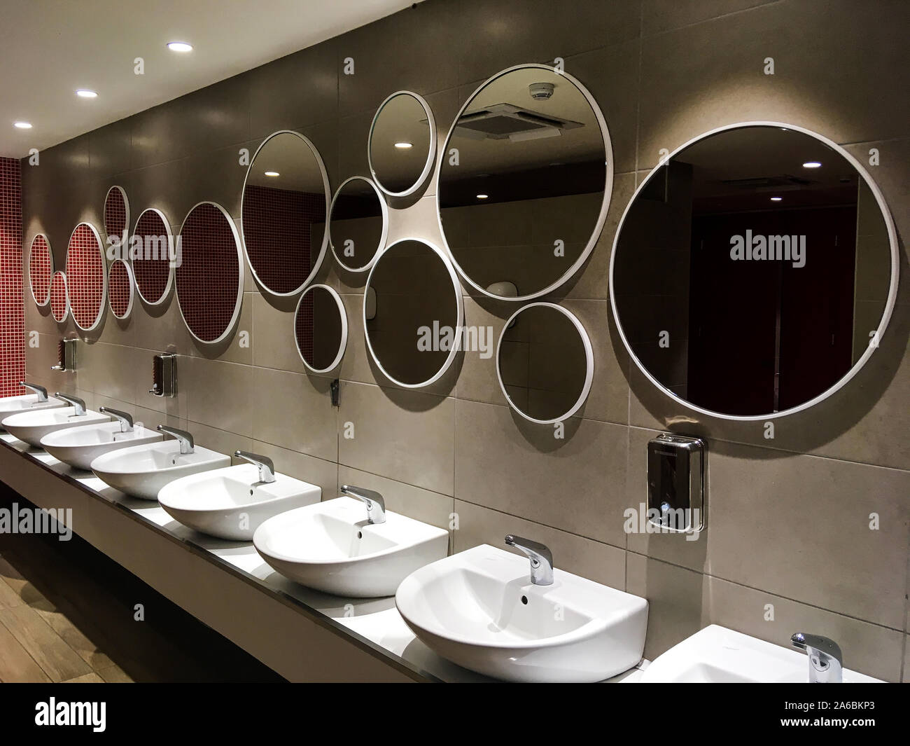 Lavatories, Motorway Rest area, Italy Stock Photo - Alamy