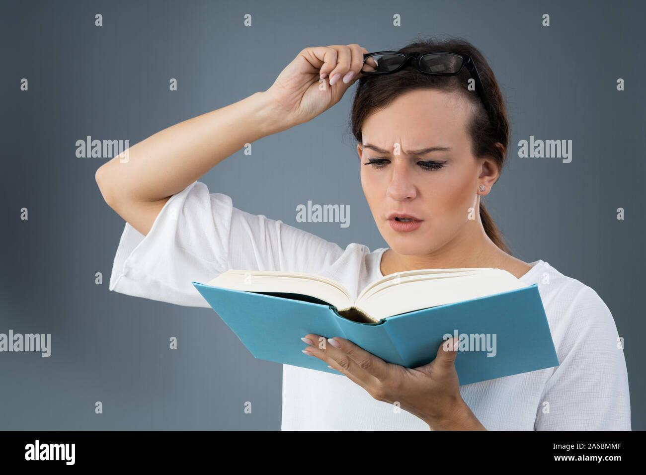 Woman eye glasses hi-res stock photography and images - Alamy