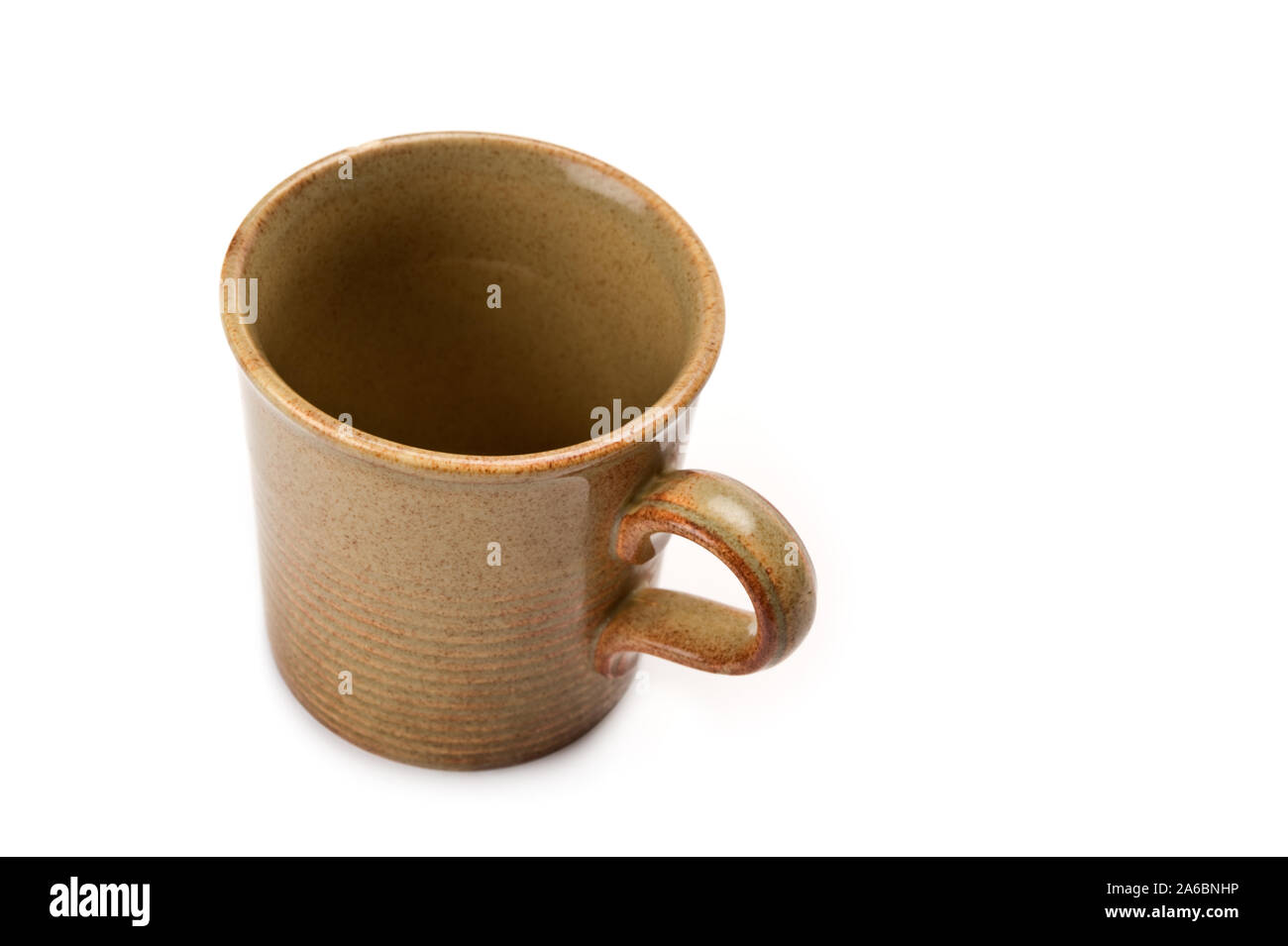 Empty mug on white background Stock Photo - Alamy