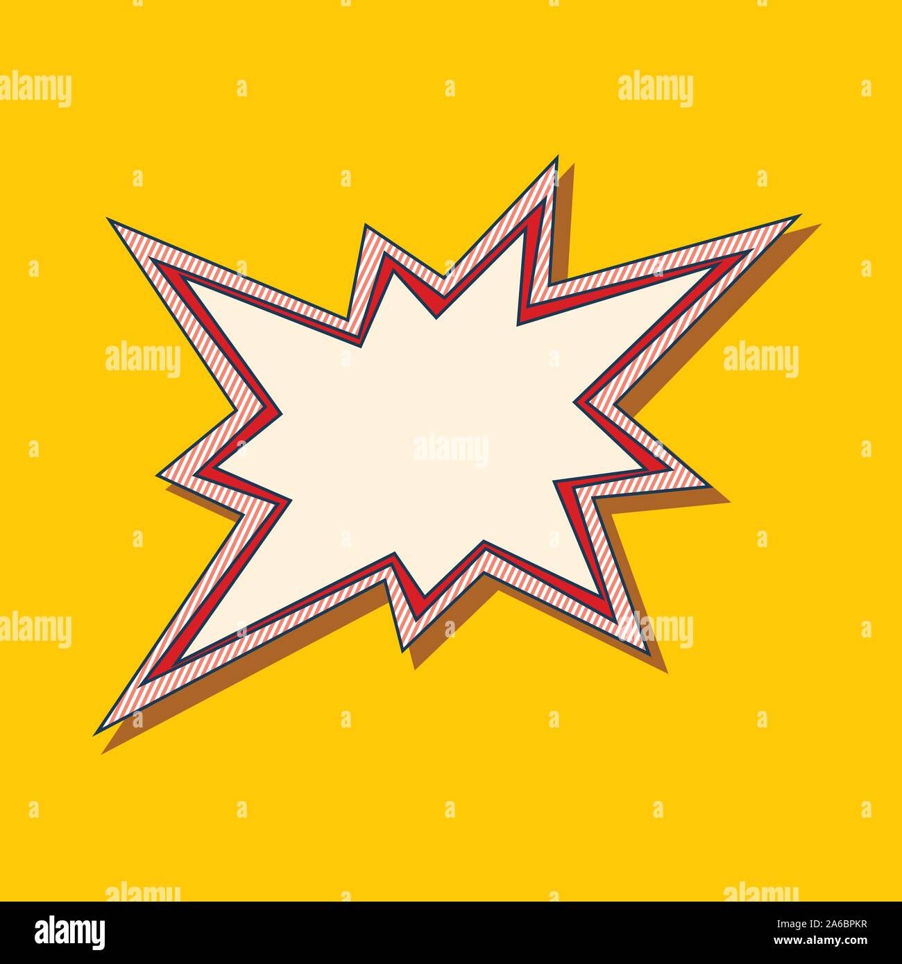 Blank comic speech exclamation hi-res stock photography and images - Alamy