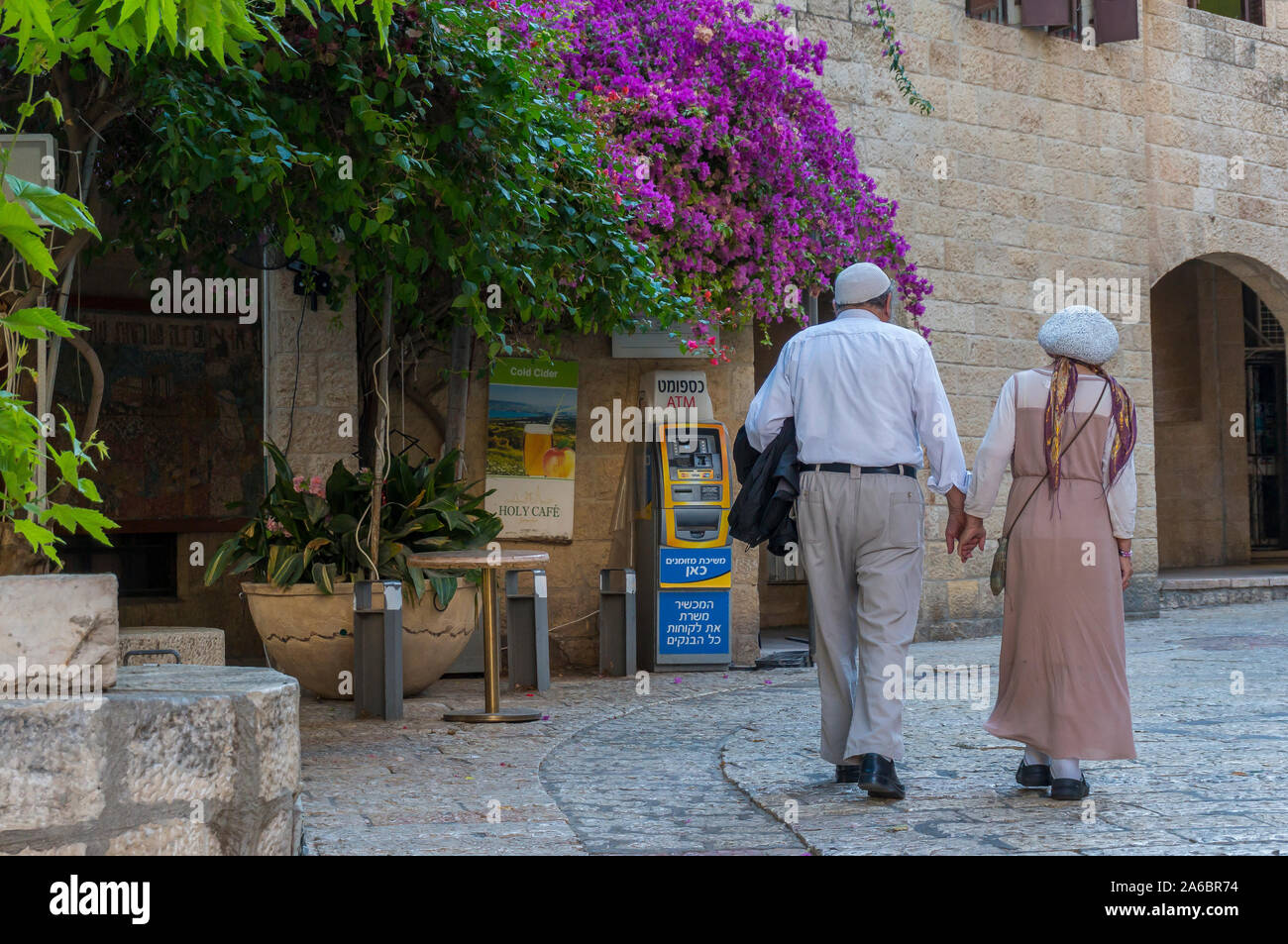 Living in Jerusalem. Everyday life in sacred city of Jerusalem. Old ...