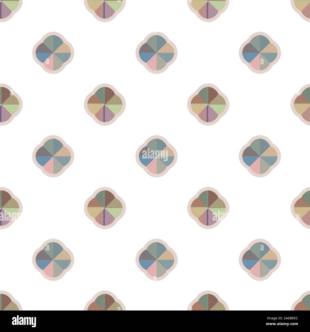 Seamless Vector Pattern Background Texture In Geometric Ornamental Style Stock Vector Image