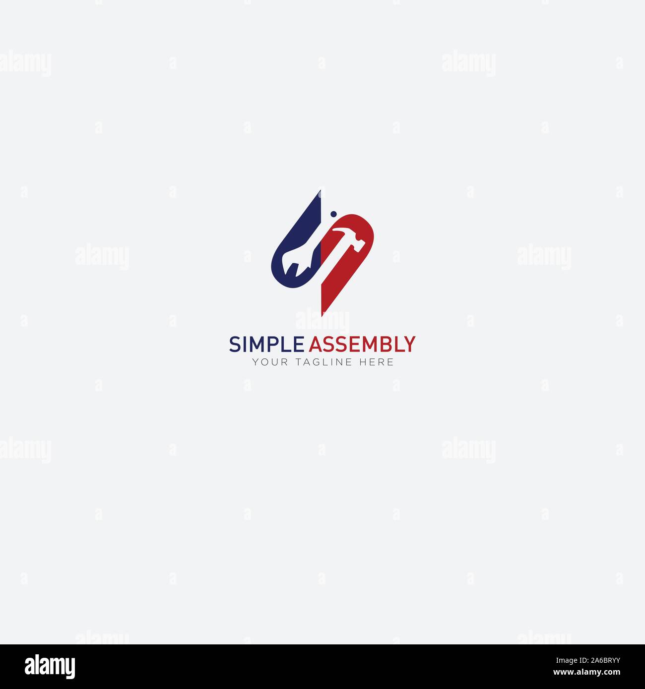 Simple assembly with equipment and like letter S Stock Vector Image ...