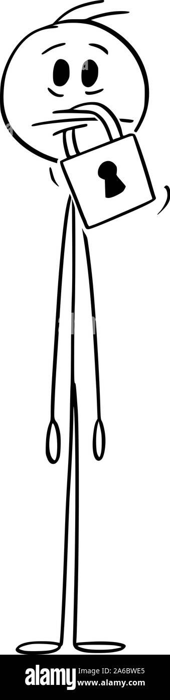 Vector cartoon stick figure drawing conceptual illustration of man with ...