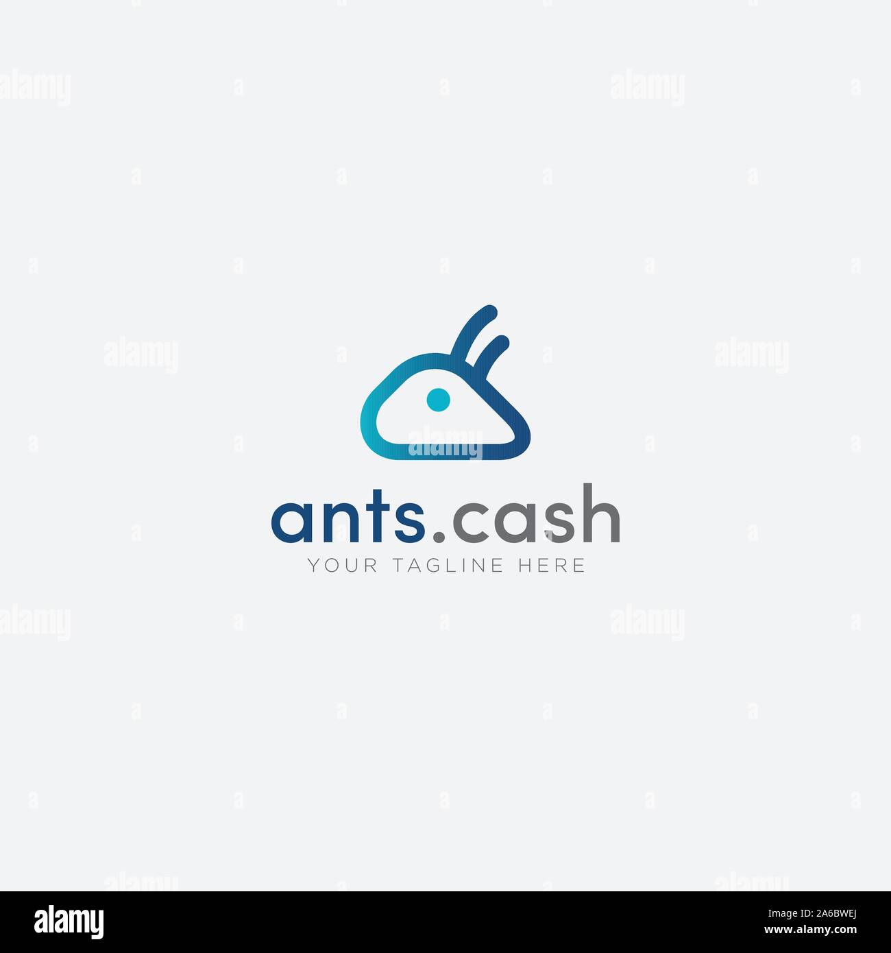 ant cash logo design with line art abstract Stock Vector Image & Art ...