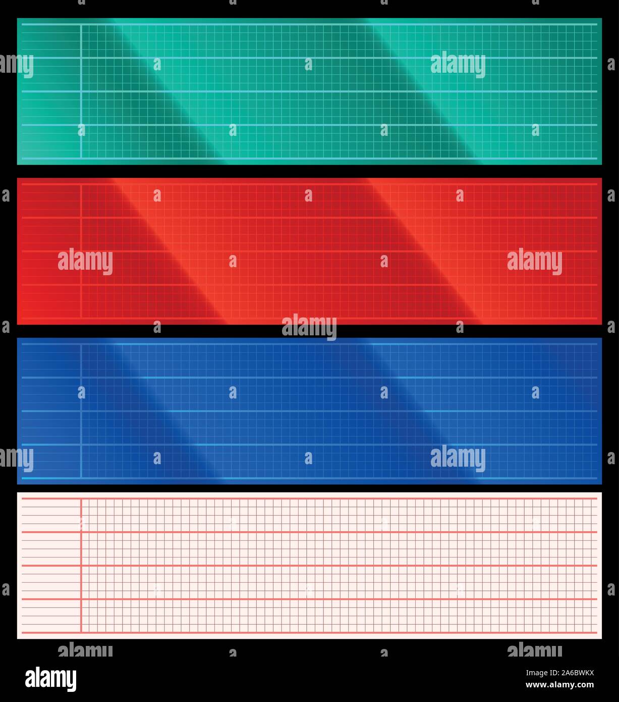 Cardiogram graph paper background Stock Vector Images - Alamy