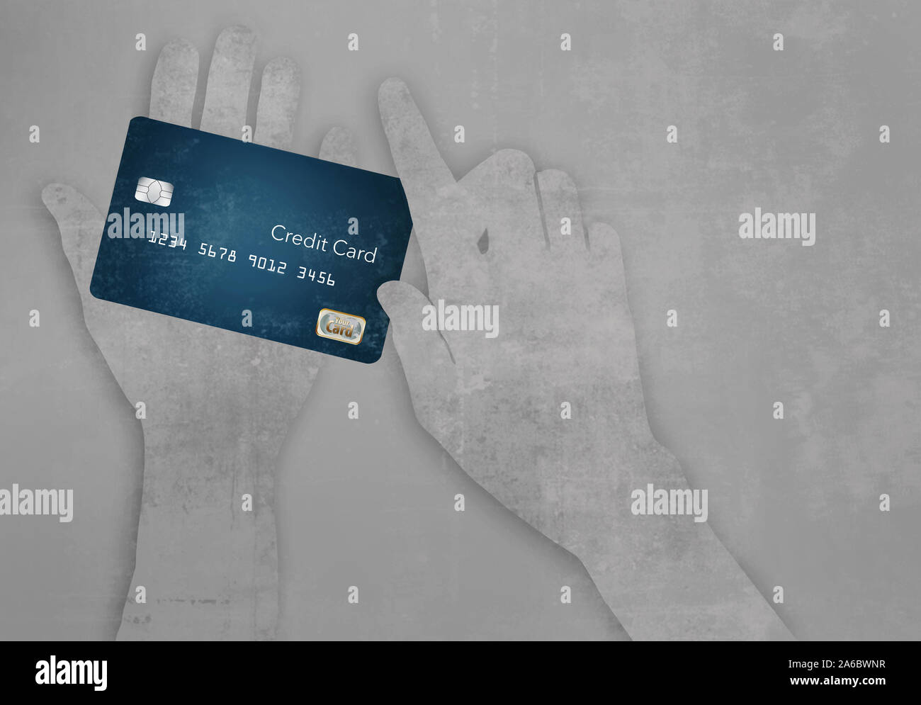 Here is your hard working credit card you use everyday Stock Photo - Alamy