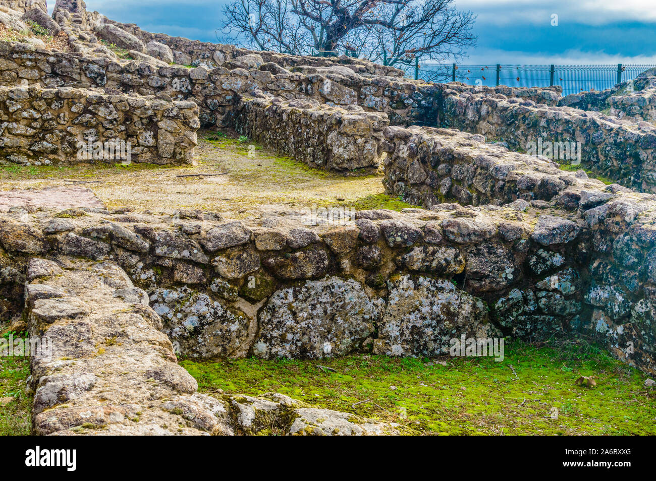 Ruins Of The Houses Inside The Walls Dated In The Iron Age In The 3rd ...