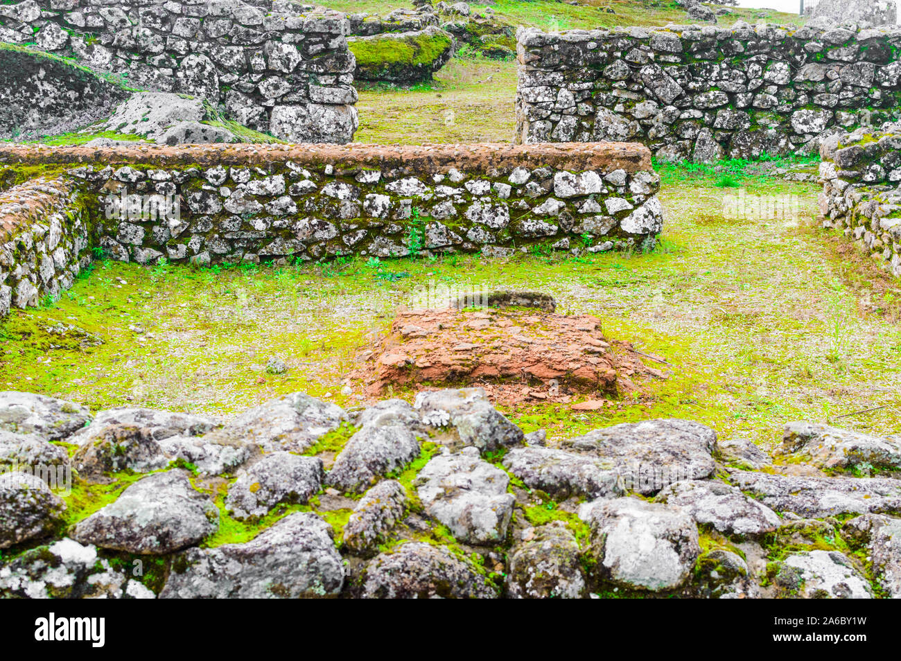 Ruins Of The Houses Inside The Walls Dated In The Iron Age In The 3rd ...