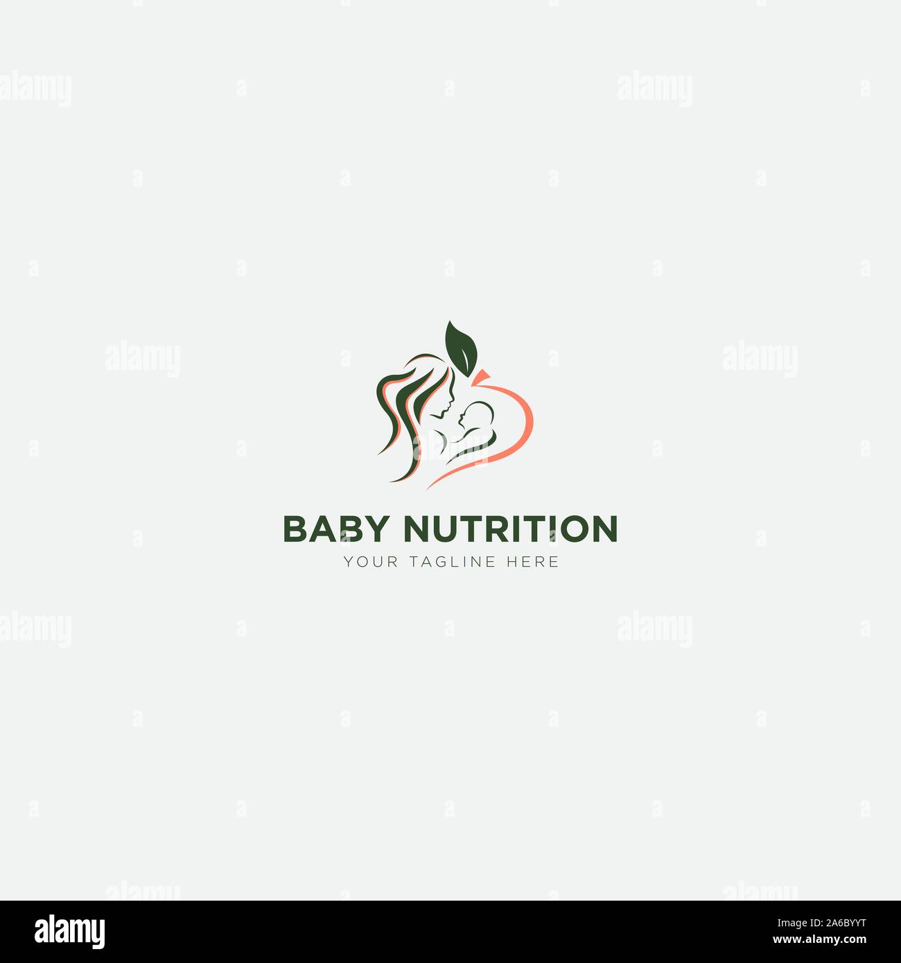 Baby food nutrition concept Stock Vector Images - Alamy