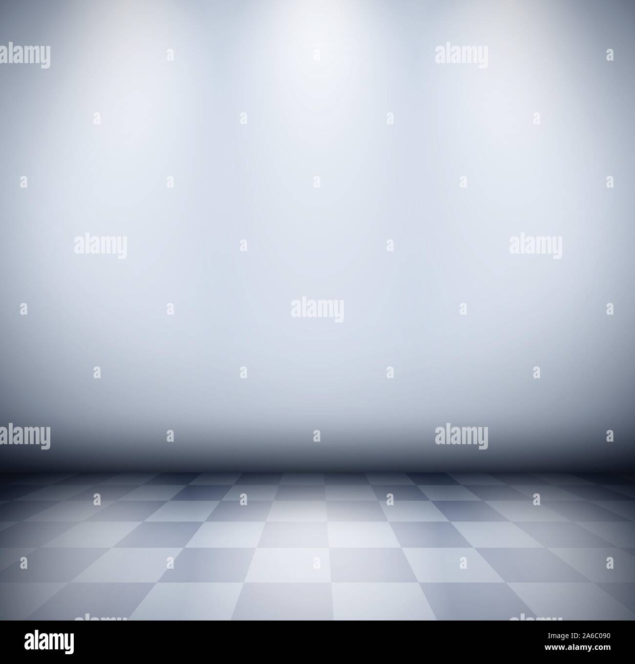 Dark misty room with checkered floor Stock Vector Image & Art - Alamy