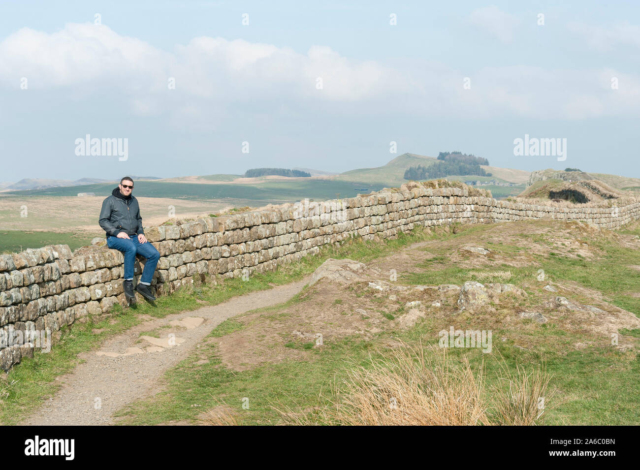 Hadrians wall history hike hi-res stock photography and images - Alamy