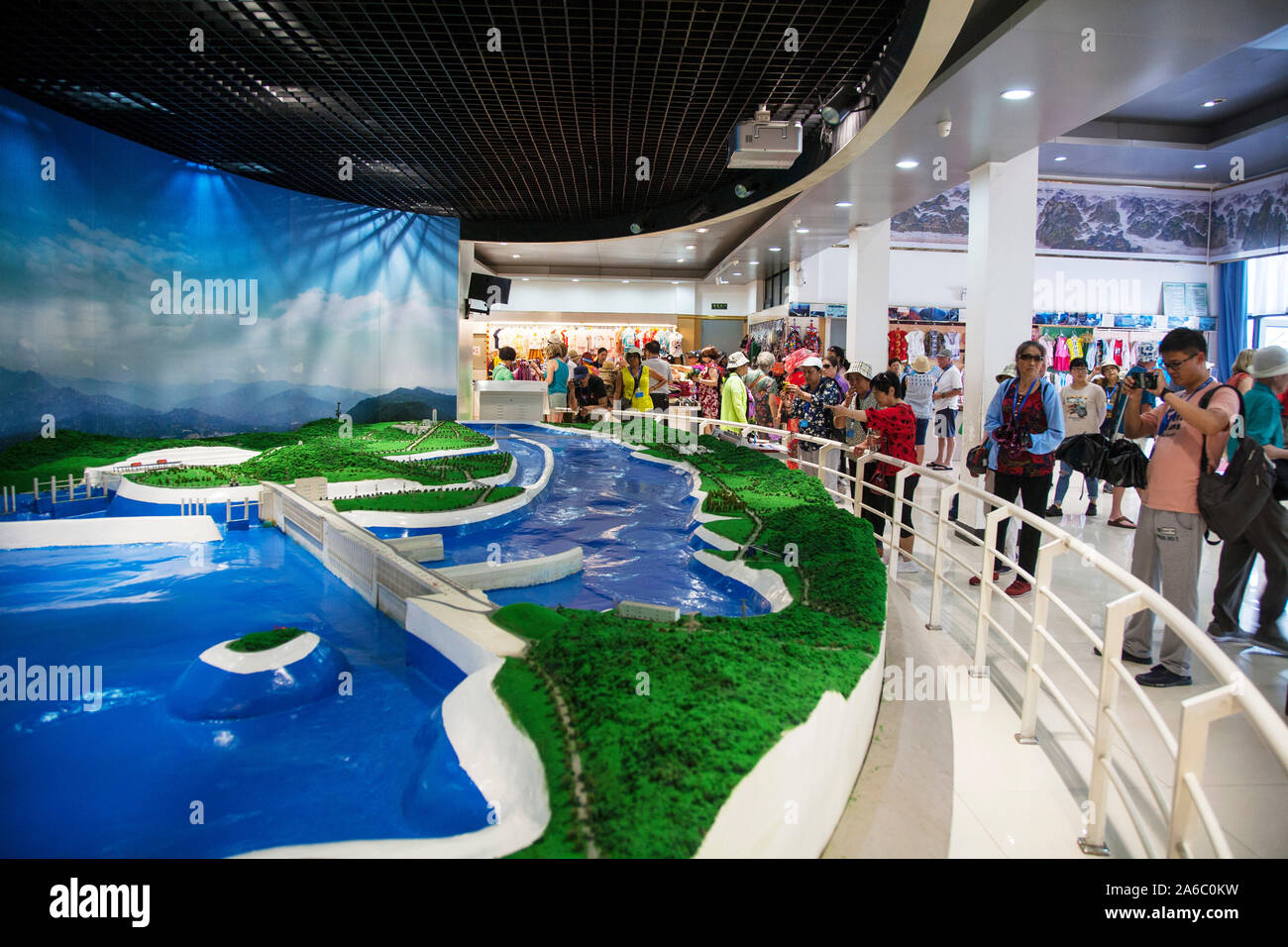 Model of Three Gorges Dam at Museum in in the Yuzhong District of ...