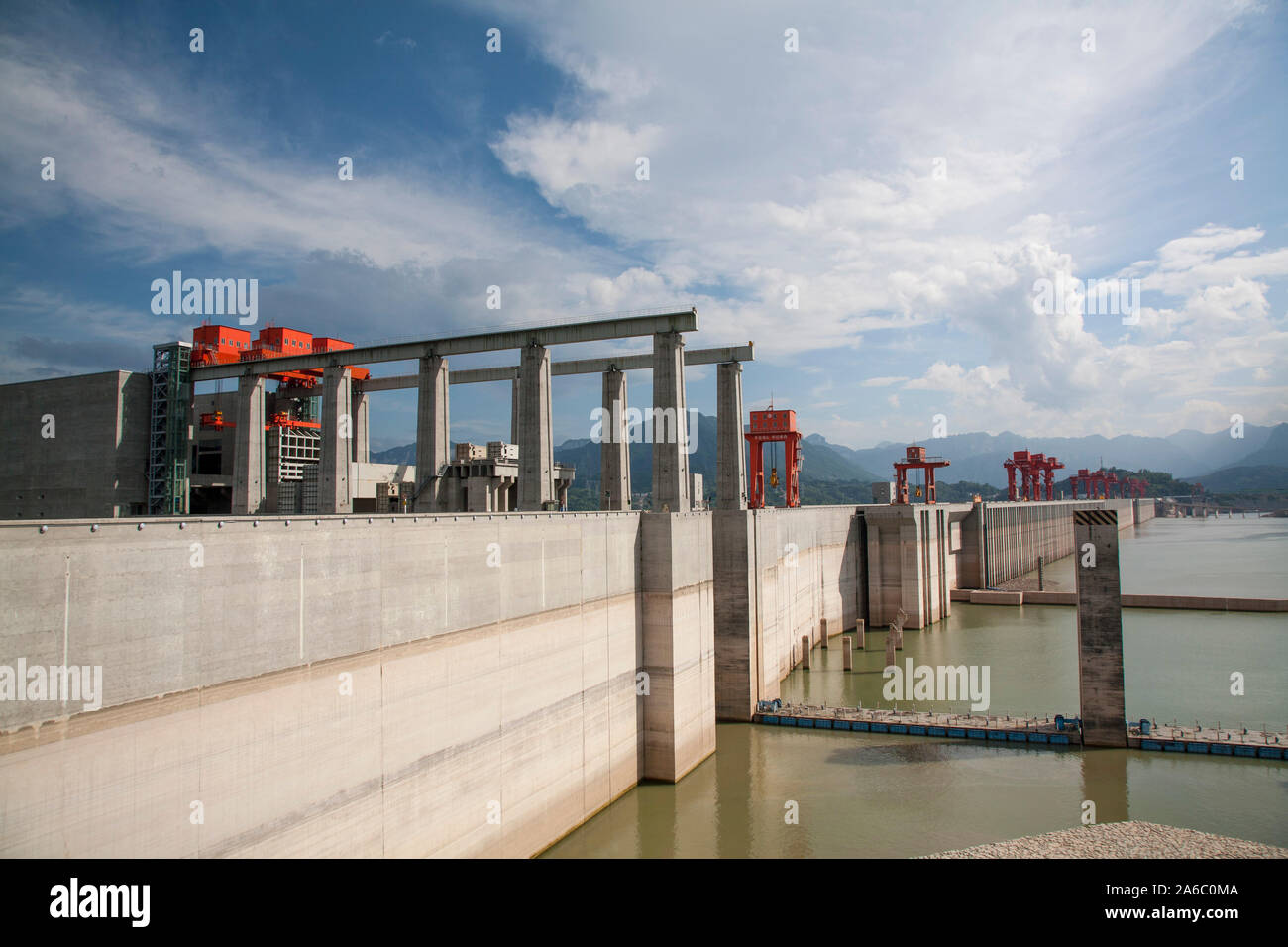 View of Three Gorges Dam Yangtze River China Stock Photo - Alamy