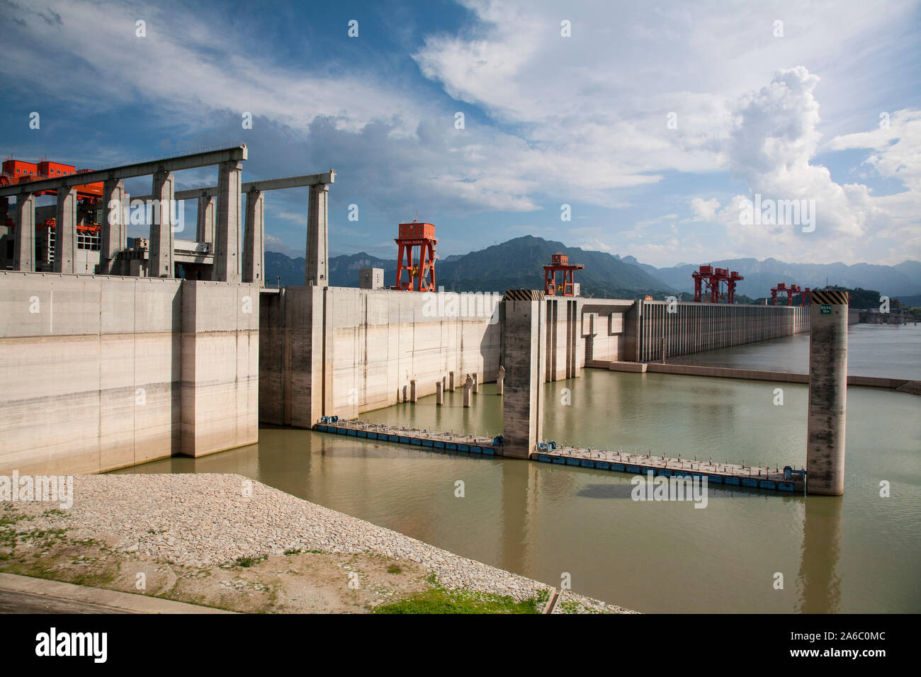 View of Three Gorges Dam Yangtze River China Stock Photo - Alamy