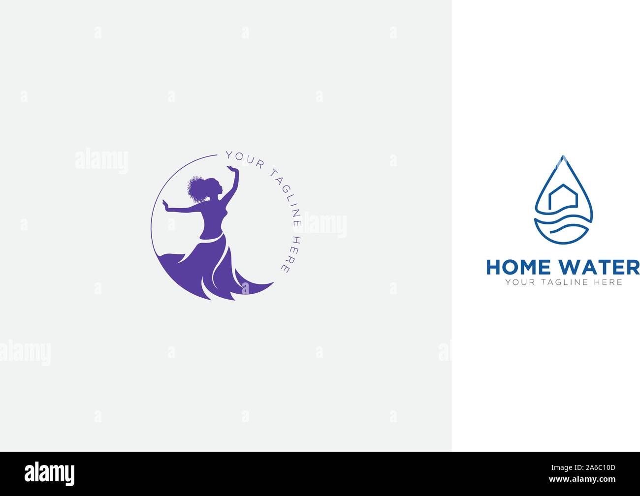 purple active woman and energetic woman logo Stock Vector Image & Art ...