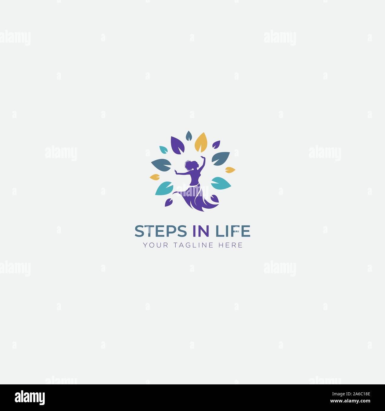 purple active woman and energetic woman logo Stock Vector Image & Art ...