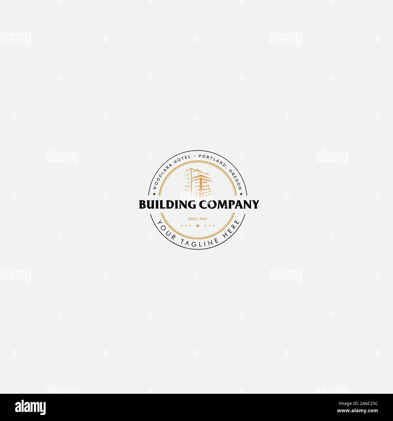 Building apartment company logo classy logo badge Stock Vector Image ...