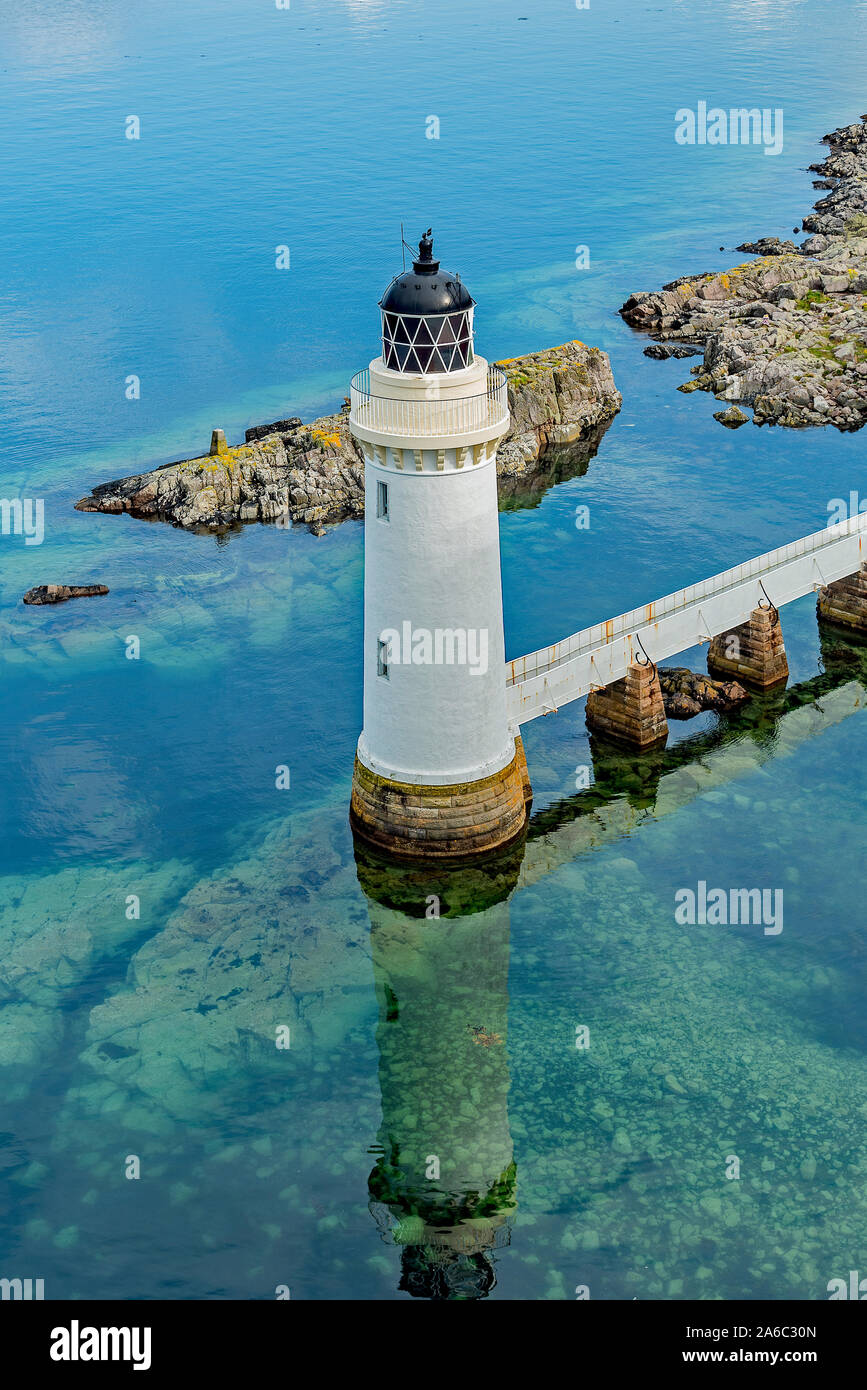 Kyleakin Lighthouse views on Eilean Ban, Isle of Skye Stock Photo - Alamy