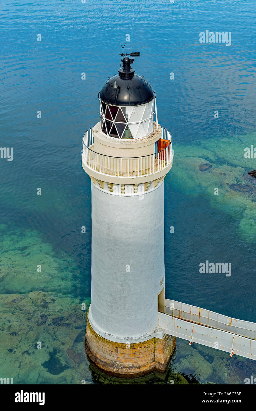 Kyleakin Lighthouse views on Eilean Ban, Isle of Skye Stock Photo - Alamy